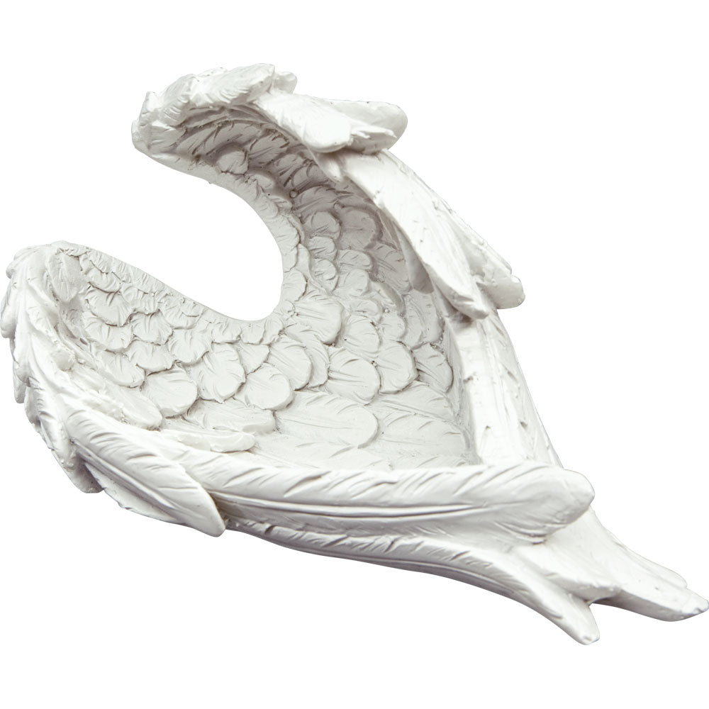 Polyresin Offering Bowl - Angel Wings – Cosmic Black Cat